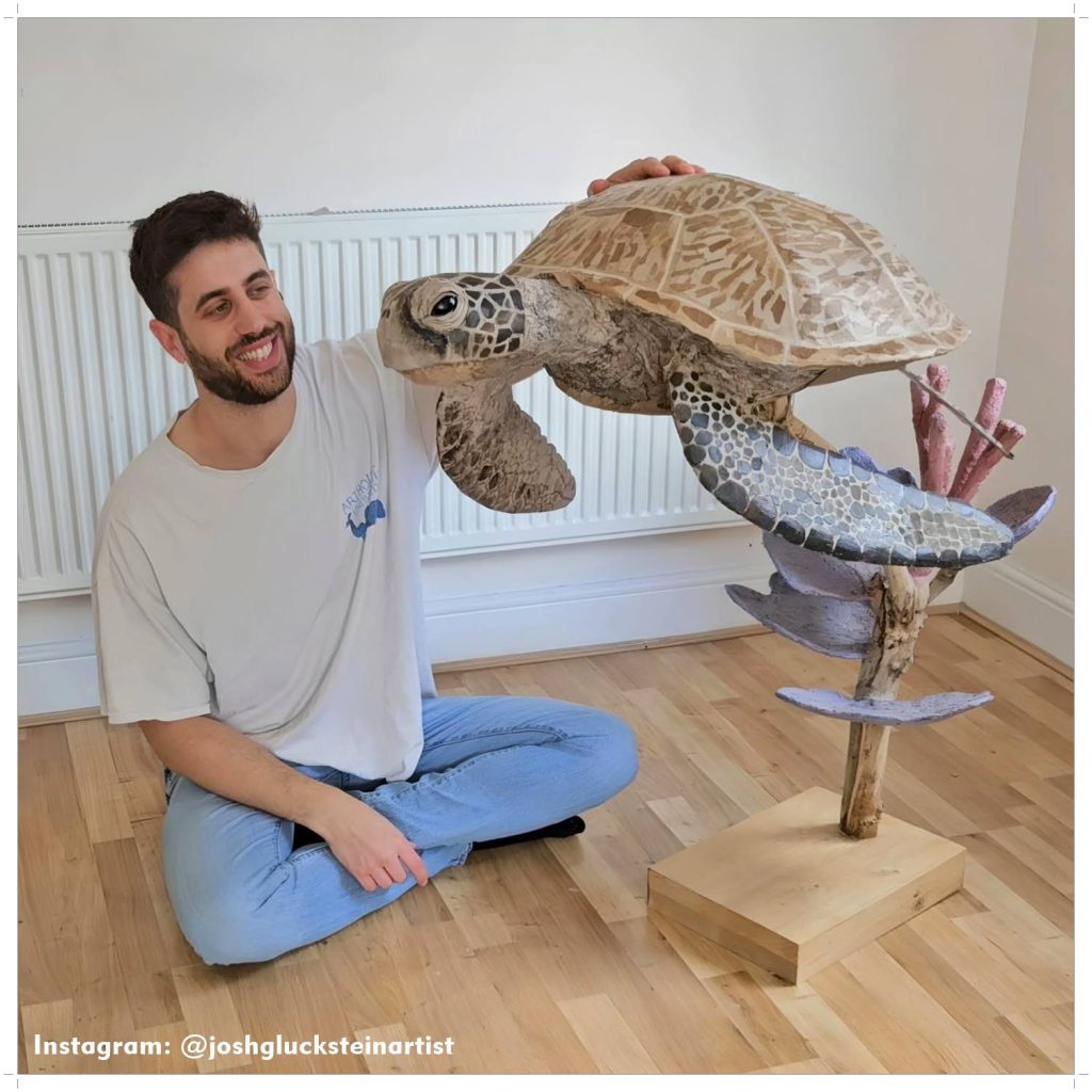 Josh Gluckstein: Cardboard Wildlife Artist in London