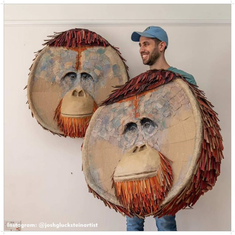 Josh Gluckstein: Cardboard Wildlife Artist in London